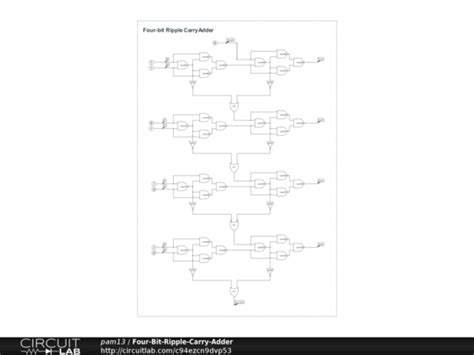 Four Bit Ripple Carry Adder Circuitlab