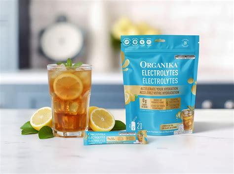 Electrolytes Sachets Lemon Iced Tea Organika Health Products