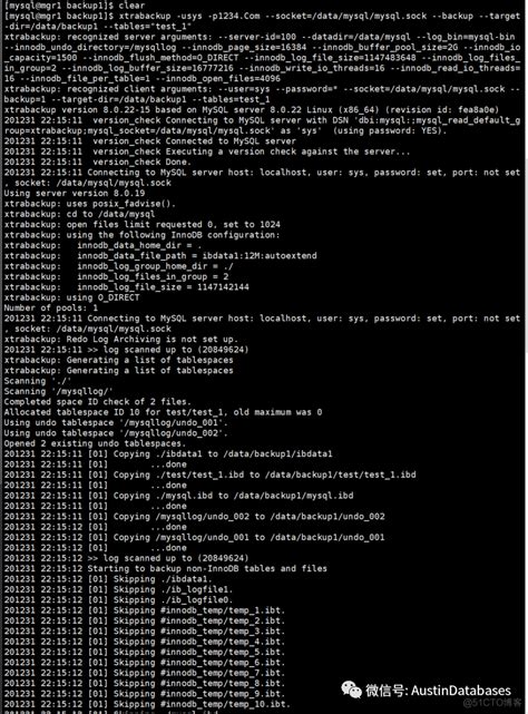 Mysql 80 Xtrabackup 备份压缩与部分表恢复51cto博客mysql备份表和恢复表