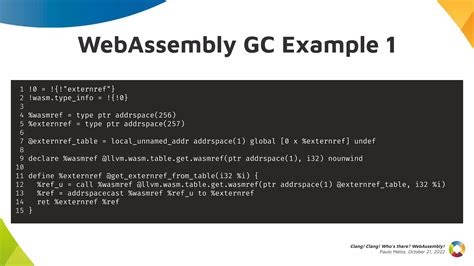 Clang Clang Whos There Webassembly Ppt