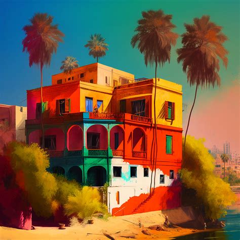 the colored house digital art by ahmed radwan fine art america