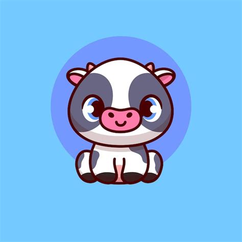 Premium Vector Cute Cow Mascot
