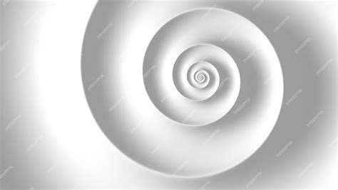 Premium Photo Fibonacci Spiral White Abstract Background Vector