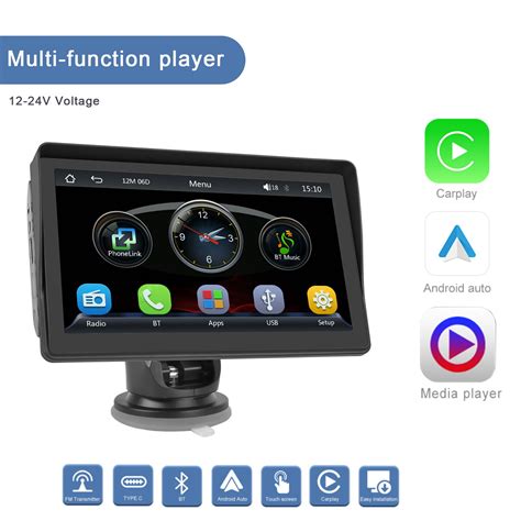 Navigatie Universala Portabila Wireless Carplay Android Auto 7 Inch Cu Ecran Tactil Mp5 Player