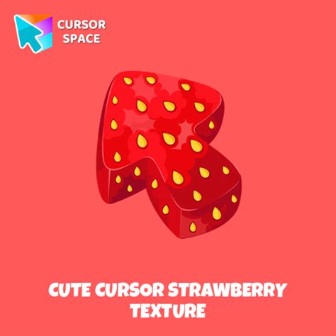 Cursor Cute Cursor Strawberry Texture For Chrome Cursor Space