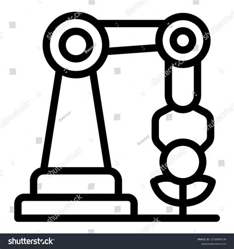 Hand Robot Icon Outline Vector Drone Stock Vector Royalty Free