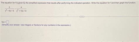 Solved The Equation For F Is Given By The Simplified Chegg Com