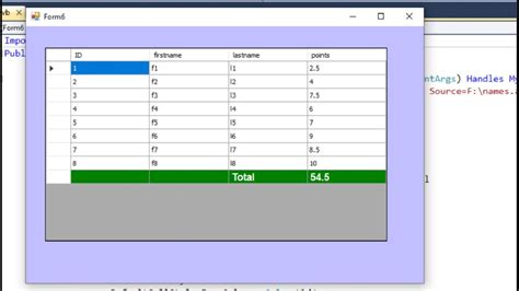 Vb Net Load Data From Access Database In Datagridview And Add Row