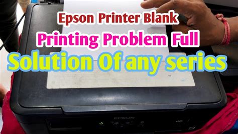 Epson L Series Printer Blank Printing And Lining Problem Full Solution