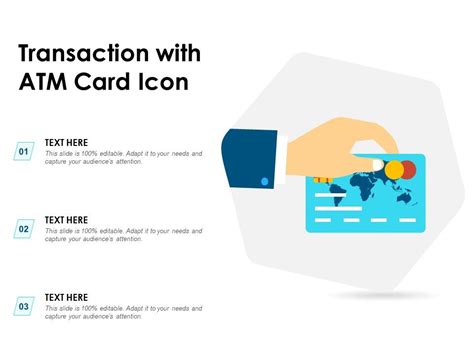 Transaction With Atm Card Icon Ppt Powerpoint Presentation Gallery File For