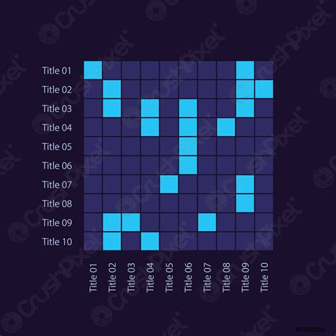 Plotting Grid Infographic Chart Design Template For Dark Theme Stock