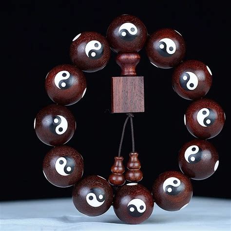 소엽 로즈우드 천연 나무 팔찌 자연 조각 요가 불교 말라 불교 부적 유니섹스끈 팔찌 Aliexpress