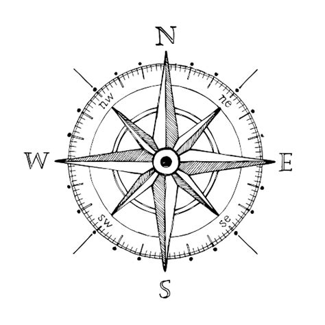Compass Vector Art Navigation Symbol Directional Icon Png Image