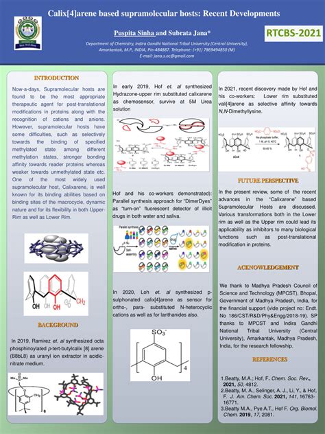 Pdf Calix 4 Arene Based Supramolecular Hosts Recent Developments