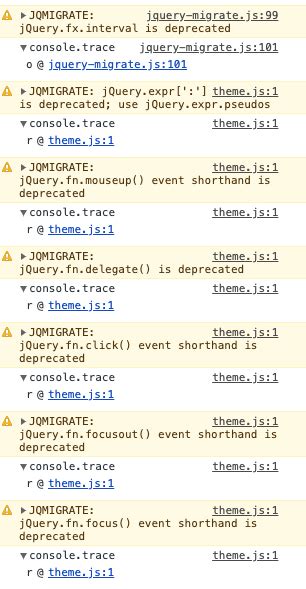 JQMIGRATE Is Deprecated In Console Appears Multiple Times Issue 20574 PrestaShop PrestaShop