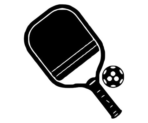 Paddle De Pickleball Illustration Vectorielle Imprimable Icon De La