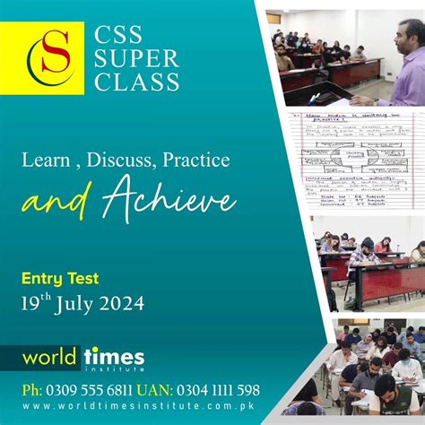 ~ New Batch For Css Super Class World Times Institute