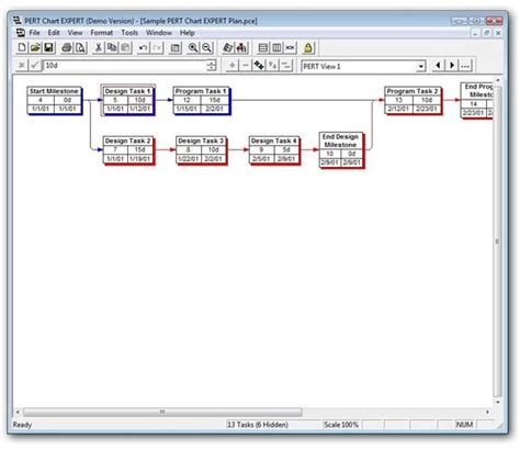 Pert Chart Tool Pert Chart Example Software Development Plan Gantt Chart