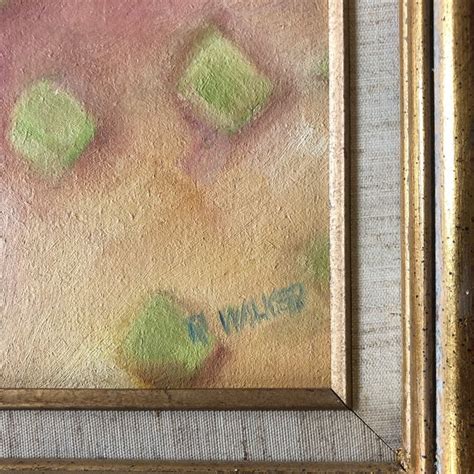 Original Vintage Female Nude Painting In Interior 1970s Vintage Frame