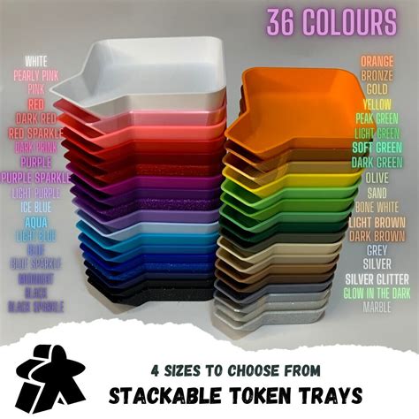 3d Printed Stackable Board Game Tray With Funnel Arts And Etsy