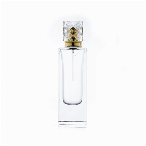 Clear Perfume Bottle Rectangular Glass Bottle For Perfume Fragrance Air Fresher 80ml Daxin