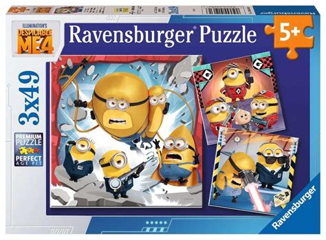Despicable Me 4 3x49 Pc Puzzles 49 Piece Jigsaw Puzzle By