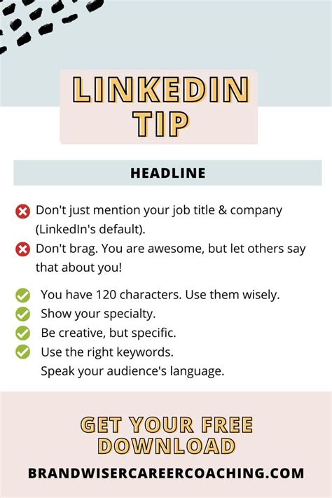 Linkedin Headline Tips Linkedin Tips Linkedin Profile Digital