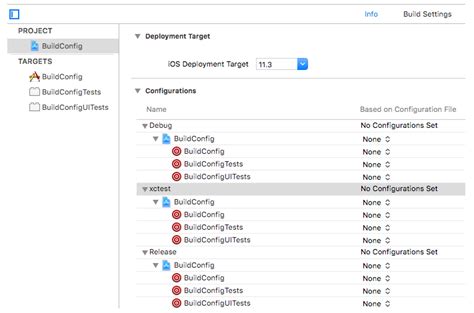 Managing Ios Build Configurations And Schemes For Xctest
