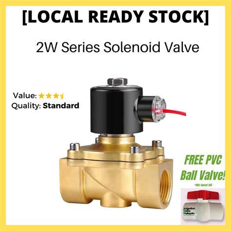2W Electric Solenoid Valve For Water Air Oil Gas Normally Closed Direct