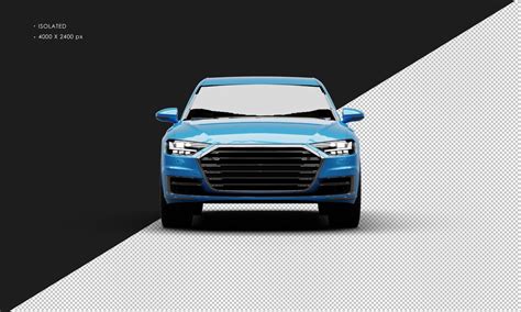 Premium Psd Isolated Realistic Metallic Blue Elegant Modern City