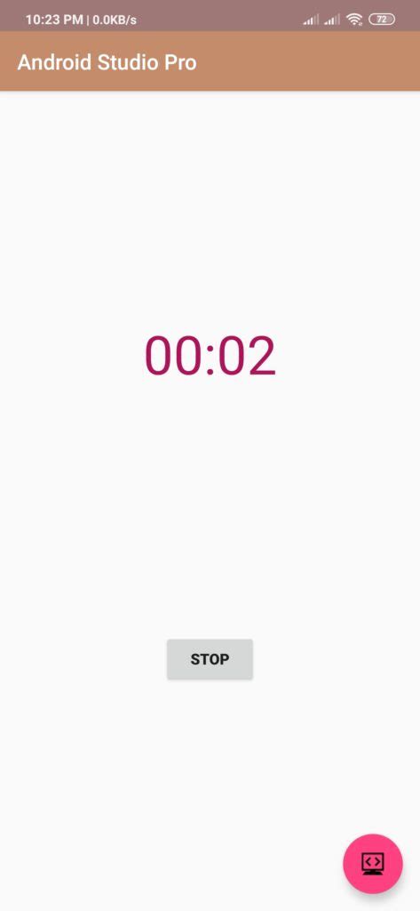 how to create stopwatch in android studio source code - Free Education
