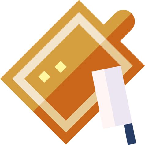 Cutting Board Basic Straight Flat Icon