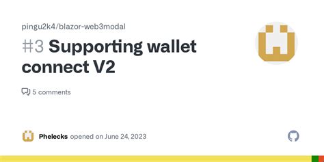 Supporting Wallet Connect V2 · Issue 3 · Pingu2k4blazor Web3modal