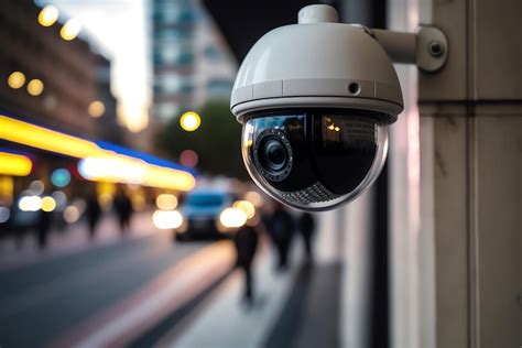 Premium Photo Cctv Camera In Smart City Ai Generated