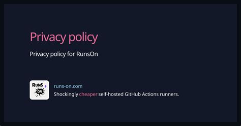 Privacy Policy Runson