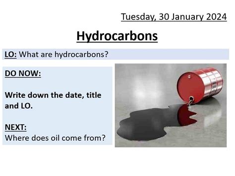 Hydrocarbons Sen Lap Teaching Resources