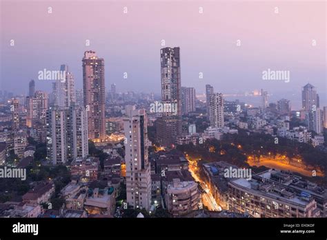 Mumbai skyline from Malabar Hill, Mumbai, Maharashtra, India, Asia ...