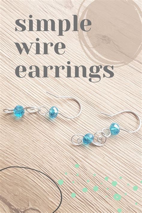 Simple Wire Earrings Jewelry Making For Beginners In 2024 Diy