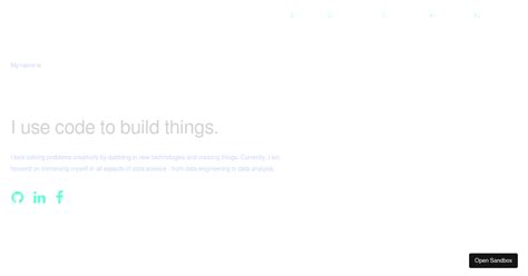 Webpage Codesandbox