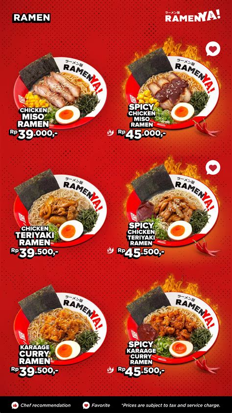 Menu At Ramen Ya Restaurant Bogor