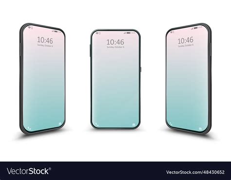 Modern Smartphone Mockup Royalty Free Vector Image