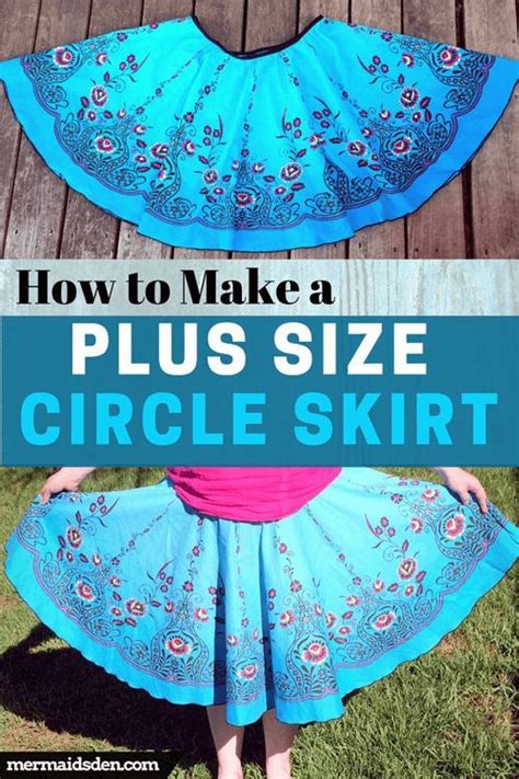 How To Make A Plus Size Circle Skirt — The Mermaids Den Beginner Sewing Projects Easy Easy