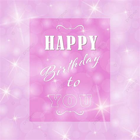Bokeh And Sparkles Adorned Happy Birthday Banner Hand Drawn Sign