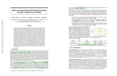 Preference Based Batch And Sequential Teaching Towards A Unified View