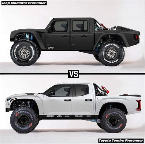 Baja Prerunners Jeep Gladiator Prerunner Vs Toyota Tundra Prerunner