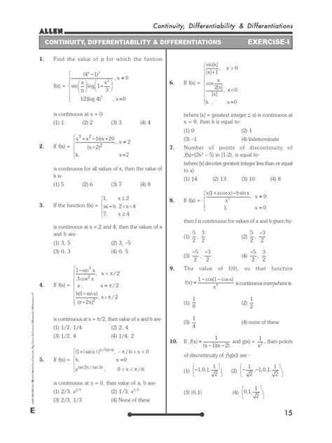 Continuity Differentiability Pdf Mathematics Mathematical Analysis