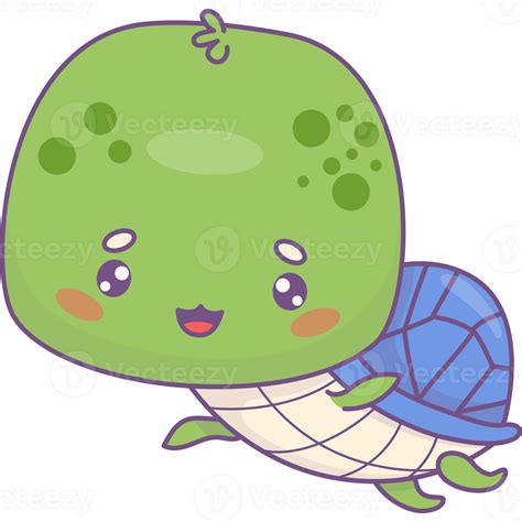 Cute Turtle Character 47585636 Png