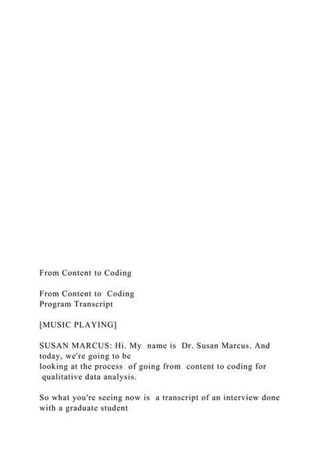 From Content To Coding Docx
