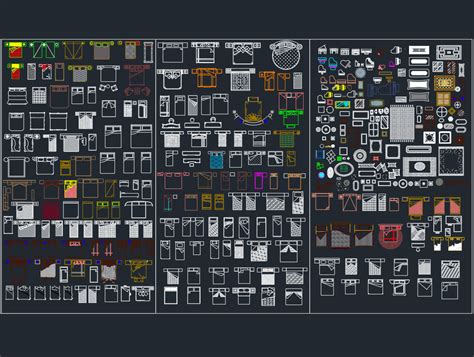 Bedroom Furniture Cad Blocks Dwg Layout Download
