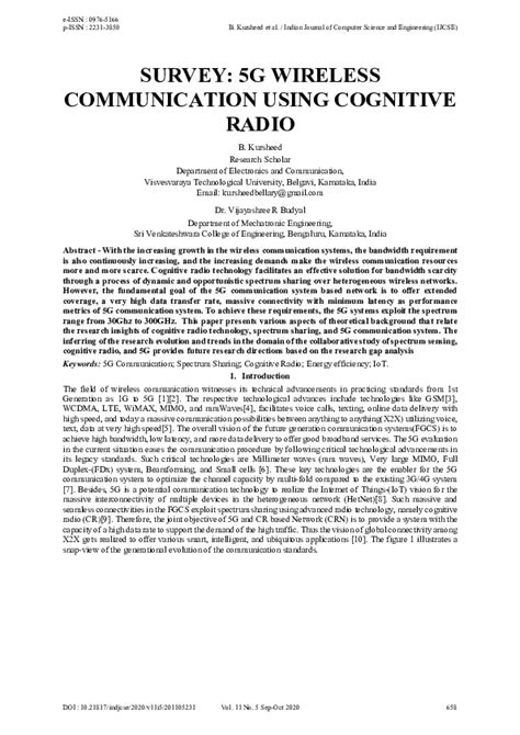 pdf survey 5g wireless communication using cognitive radio